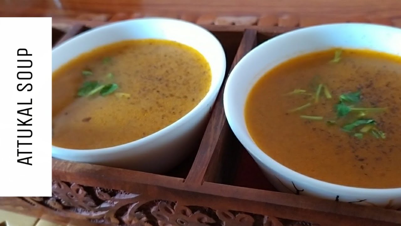 Attukal soup by arunasamayalarai - YouTube