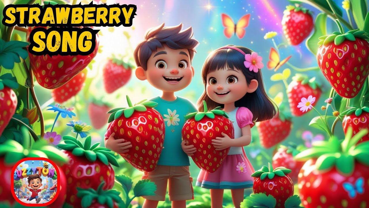 🍓 Strawberry Picking Song | Fun Fruit Rhyme for Kids - YouTube