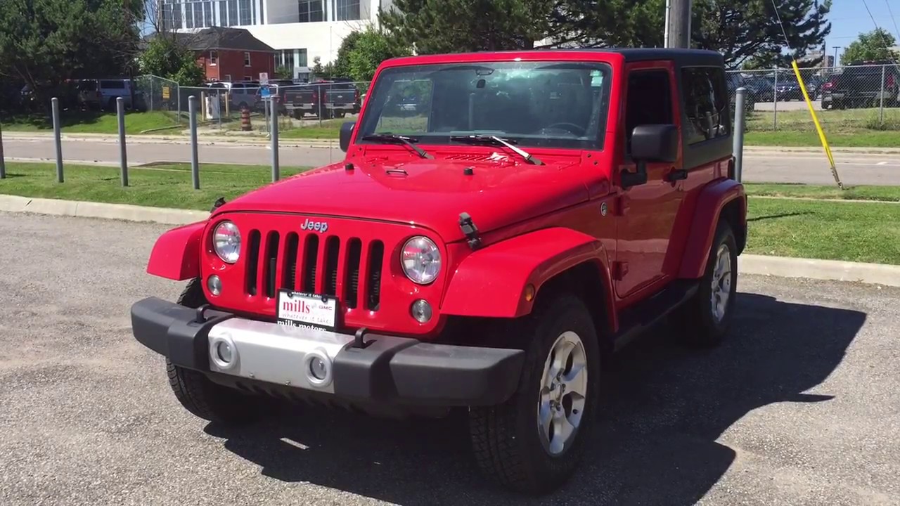 Pre-Owned 2015 Jeep Wrangler Convertible Top On Board Navigation Red ...