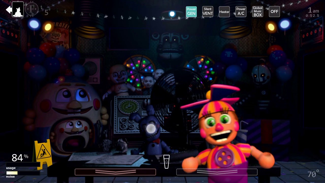 Five Nights at Freddy's: Ultimate Custom Night Android mobile gameplay ...
