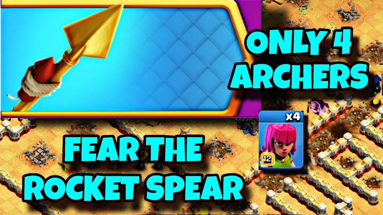 THREE STAR ' FEAR THE ROCKET SPEAR ' CHALLENGE | CLASH OF CLANS | - YouTube