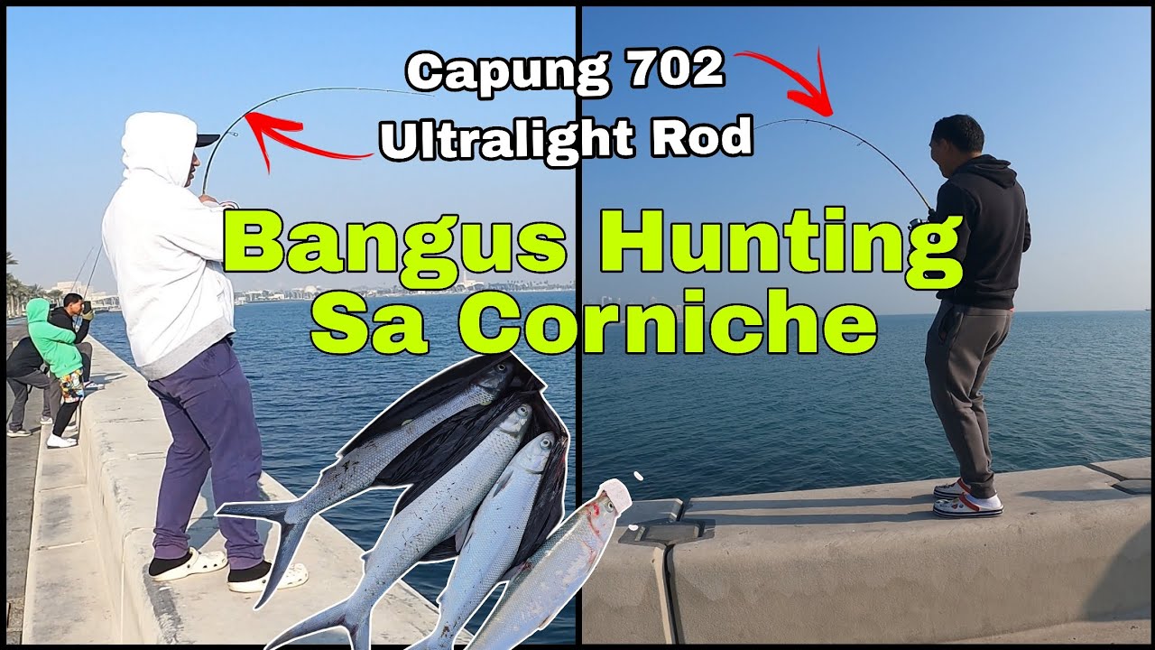 Corniche Bangus Fishing with Capung 702 ultralight Rods - The Ultimate ...