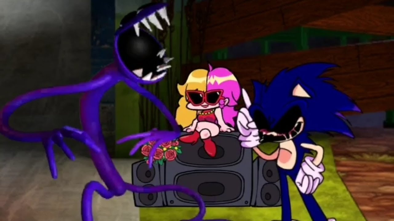 purple, Vs Sonic.exe - Friday Night Funkin[ fnf Beat Shoot Mod |Hard ...