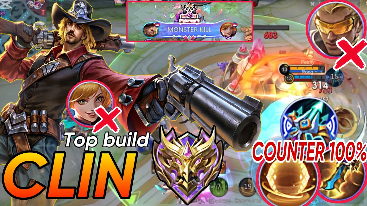 BEST MARKSMAN FOR SOLO RANK- ITEM COUNTER ENEMY /CLIN TOP BUILD MLBB ...