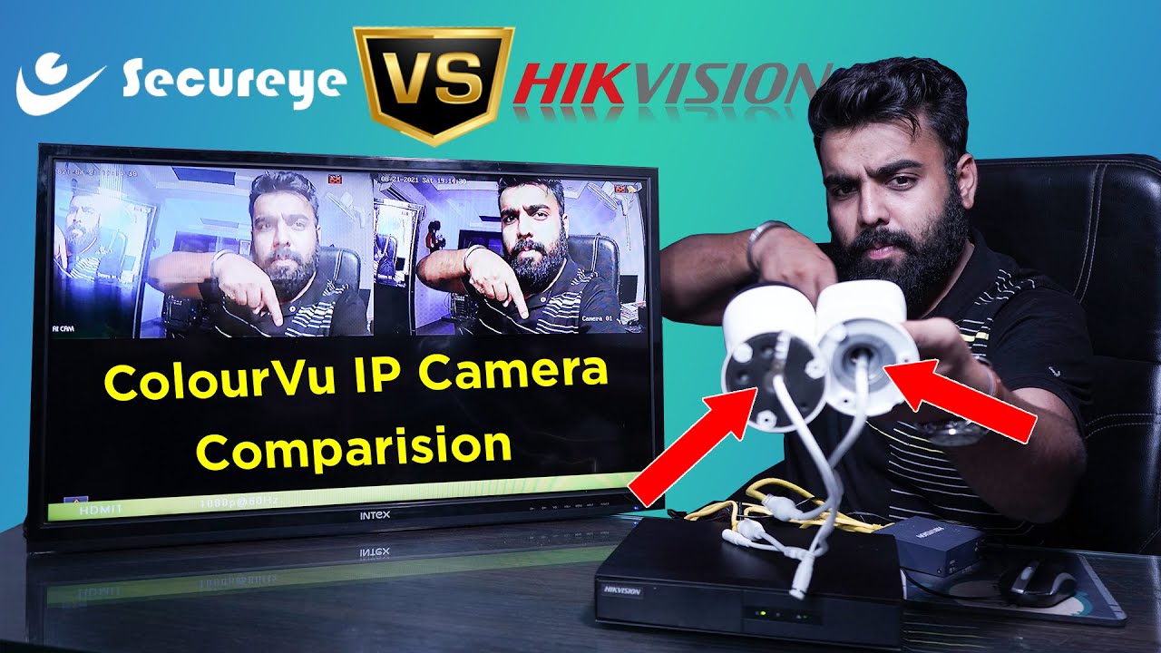 ColorVu IP Camera Comparision : Secureye VS Hikvision - YouTube