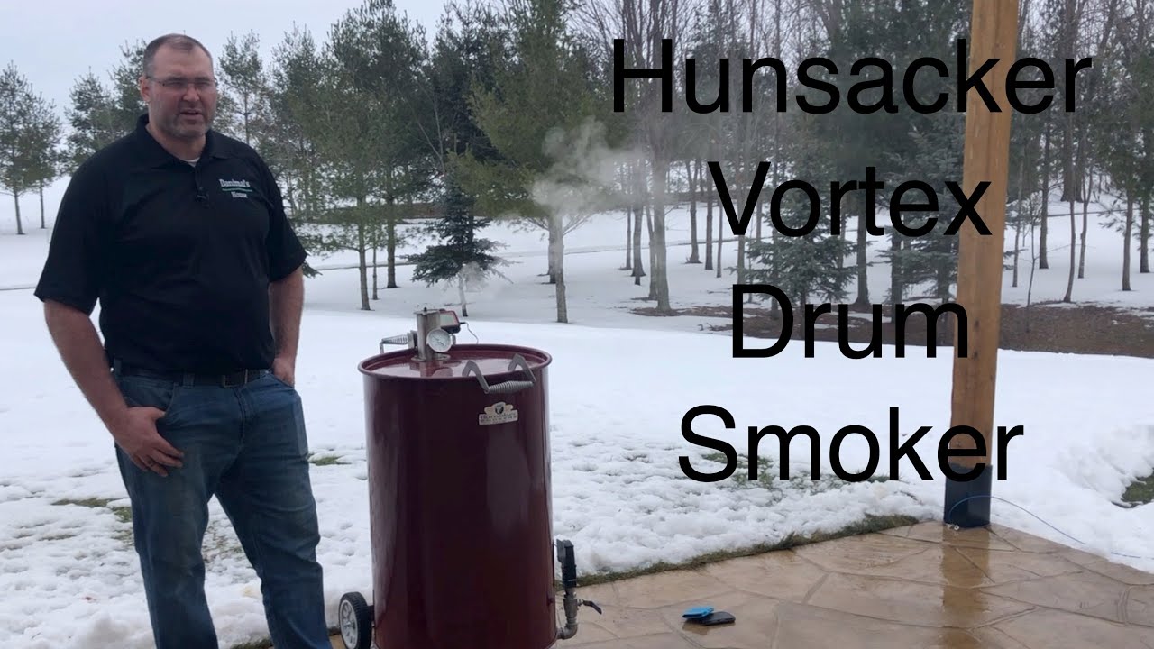Hunsacker Vortex Drum Smoker w/ Fireboard 2 Drive - YouTube