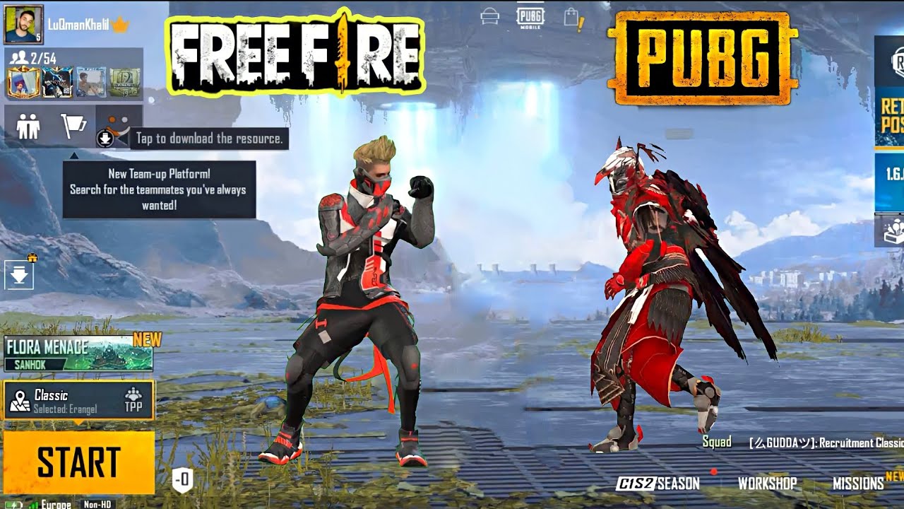 PUBG Vs Free Fire Friendly Match | We Love All Games | Just 4 Fun - YouTube