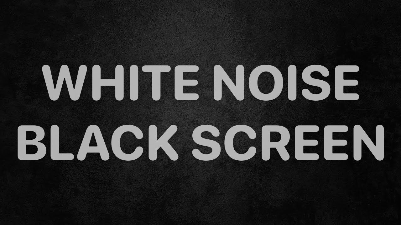 White Noise Black Screen 3 HRS | Studying, Sleeping, Working, Help ...