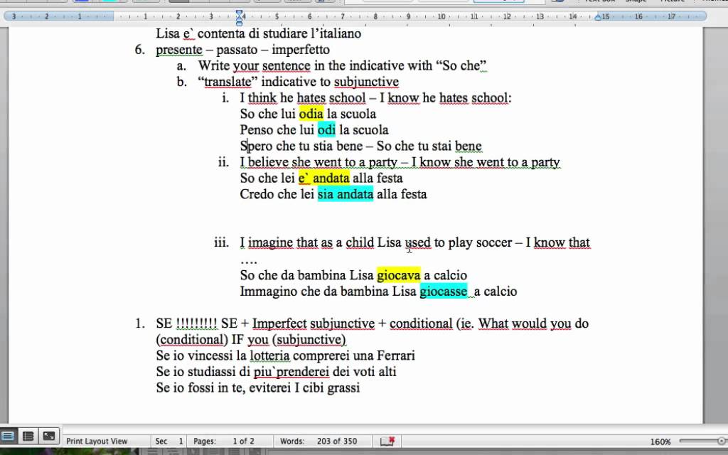 Italian subjunctive congiuntivo - Italian with Prof Corsini - YouTube