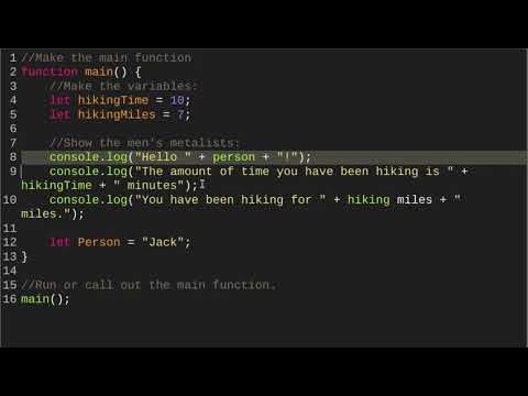 Hiking App (Game Development/Design - Unit 2 Lesson 3.6 - Coding & JavaScript) - YouTube