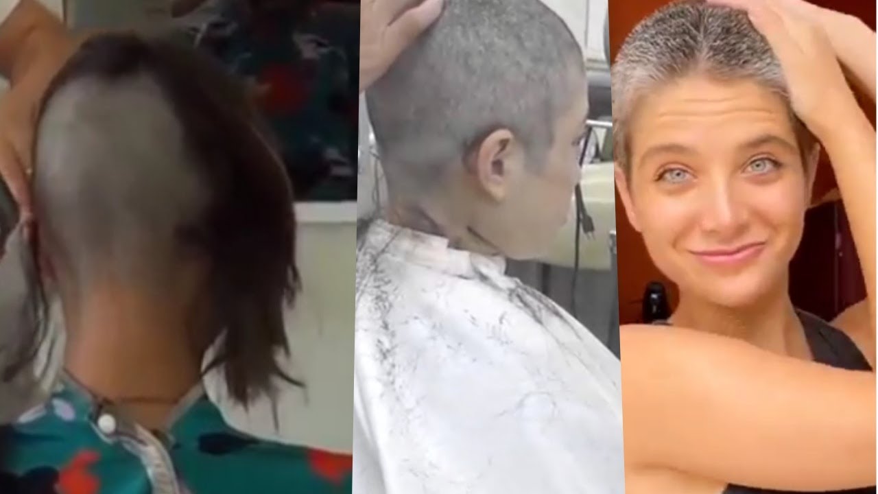 Amazing and Beautiful Girls Head Shave 2022 || Ladies Head shave - YouTube