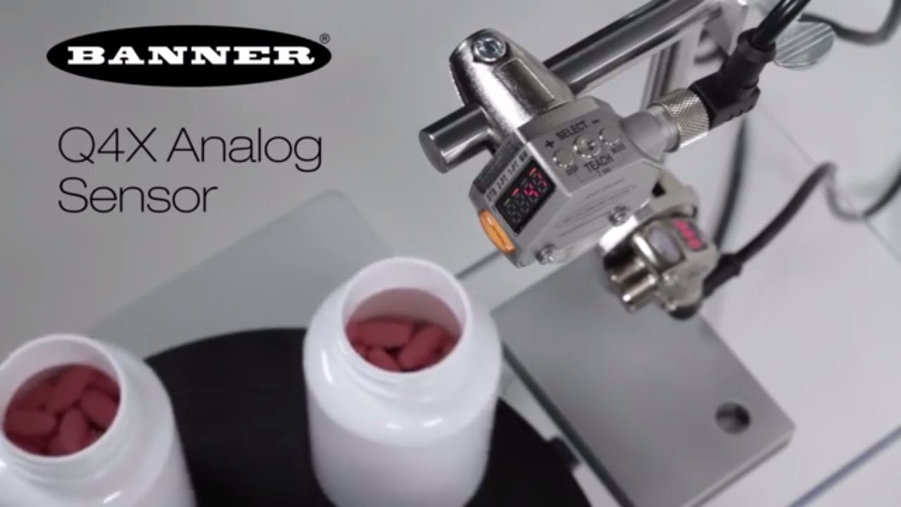 Q4X Analog Sensors - Fill Level Measurement Sensor by Banner - YouTube