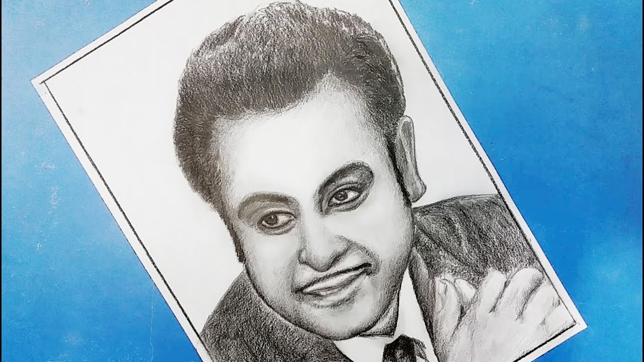how to draw kishore kumar step by step - YouTube