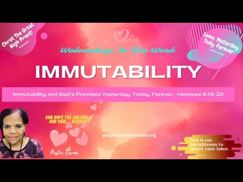 Book of Hebrews - Immutability - YouTube