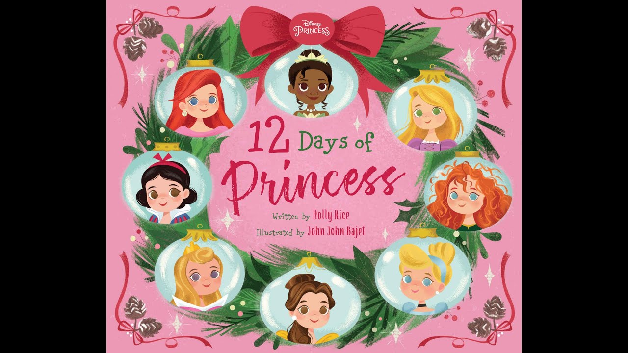 Flip through Disney Princess 12 Days of Princess book - YouTube