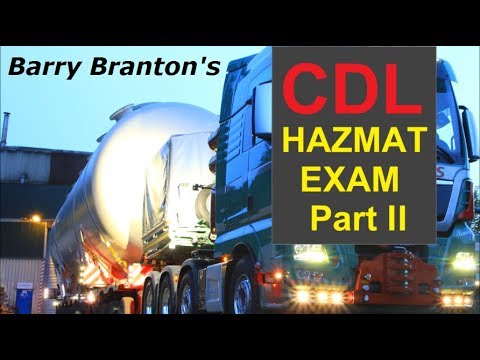 CDL Hazardous Materials HAZMAT Endorsement Exam Questions and Answers ...