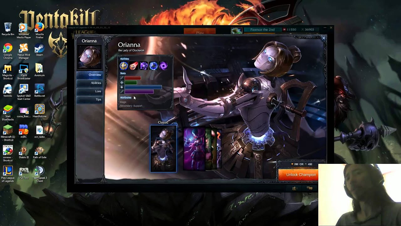 Sun Ward Skin + New Orianna Splash Art Spotlight - LoL PBE Double ...