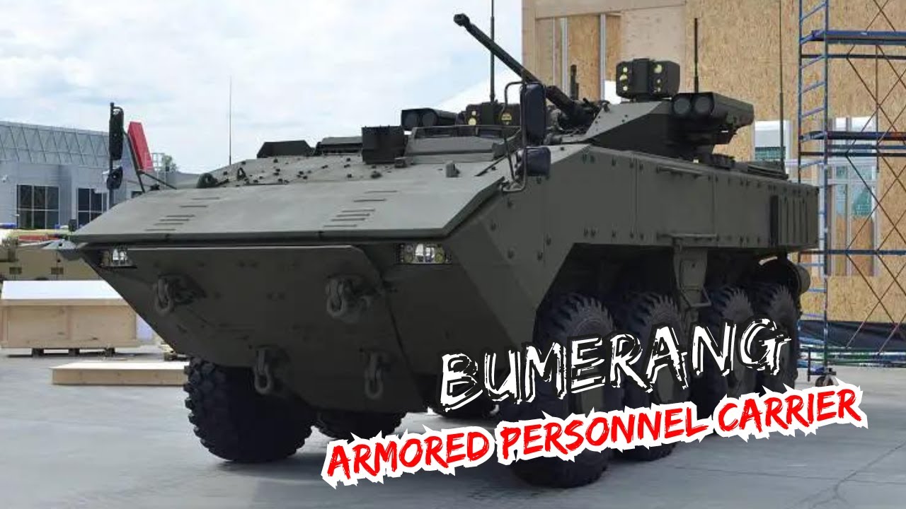 Bumerang Armored personnel carrier - YouTube
