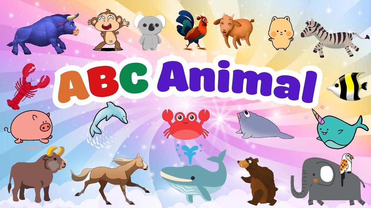 ABC Animal Song – Learn Animals & Alphabet with Sounds! 🦁🐒🦓 | Nursery ...