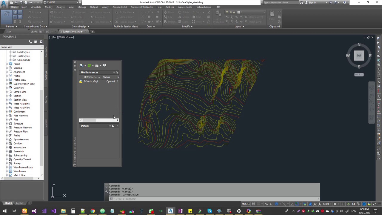 Civil3D Surface Drape - Superimpose Image on top of a TIN - Tamil - YouTube
