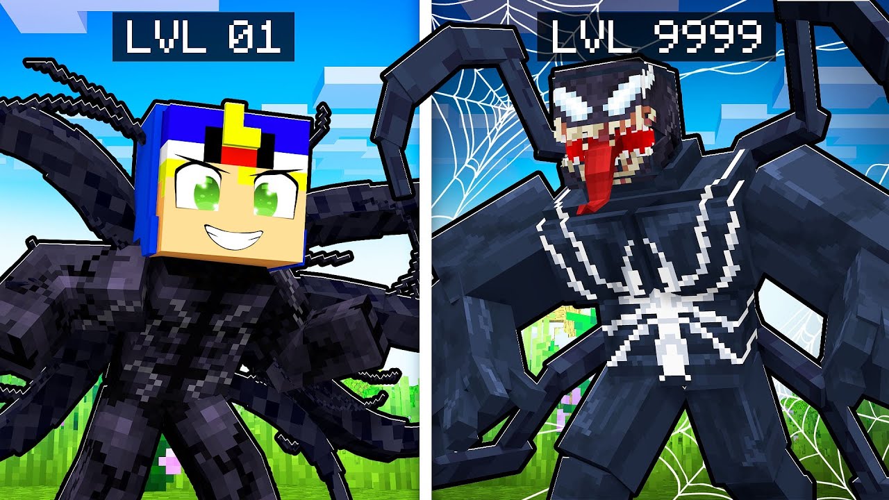 A EVOLUÇÃO do VENOM no Minecraft! - YouTube