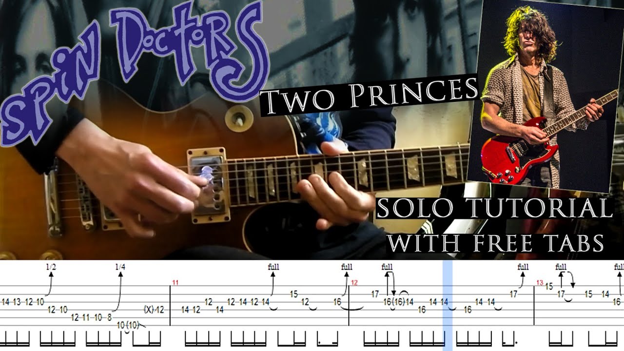 Spin Doctors - Two Princes guitar solo lesson (with tablatures and ...