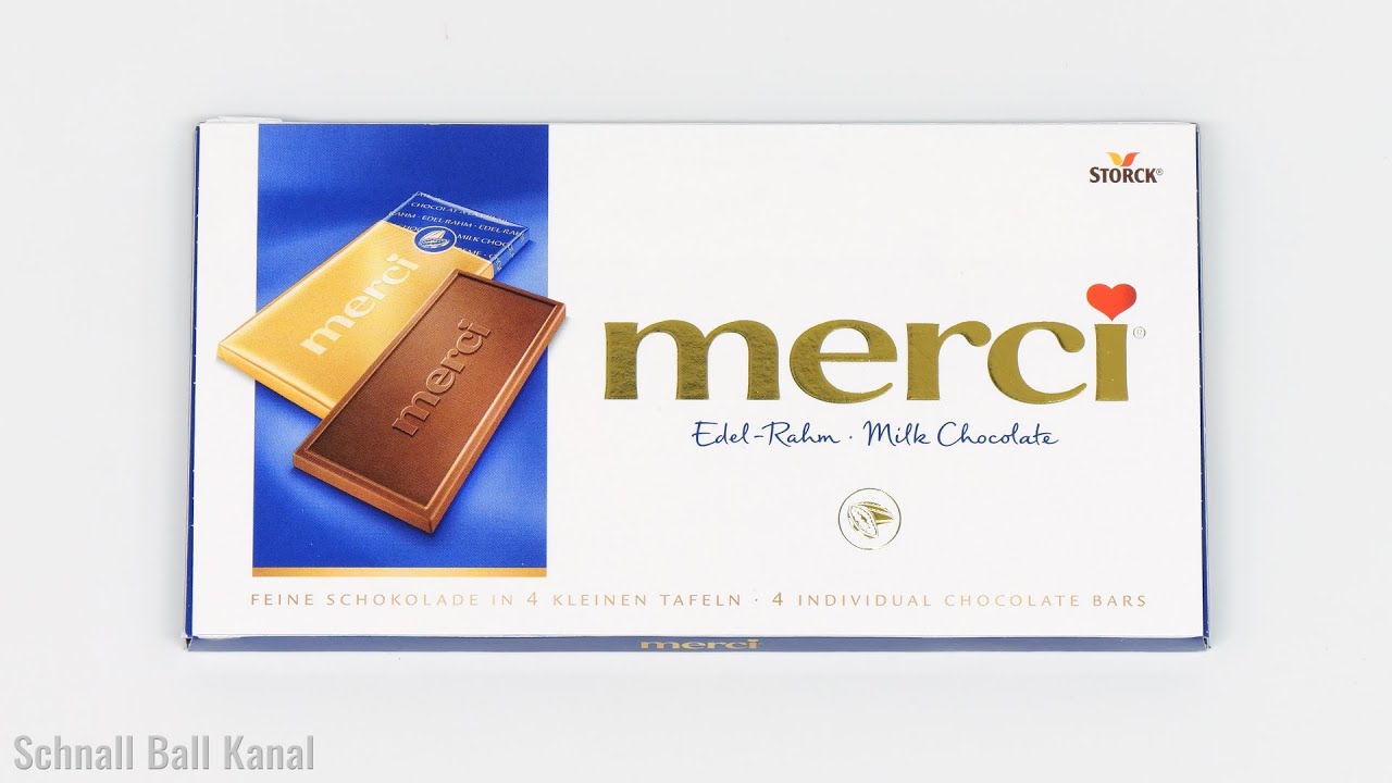 Unboxing German Foods: Merci - Edel Rahm - Milchschokolade - Milk ...