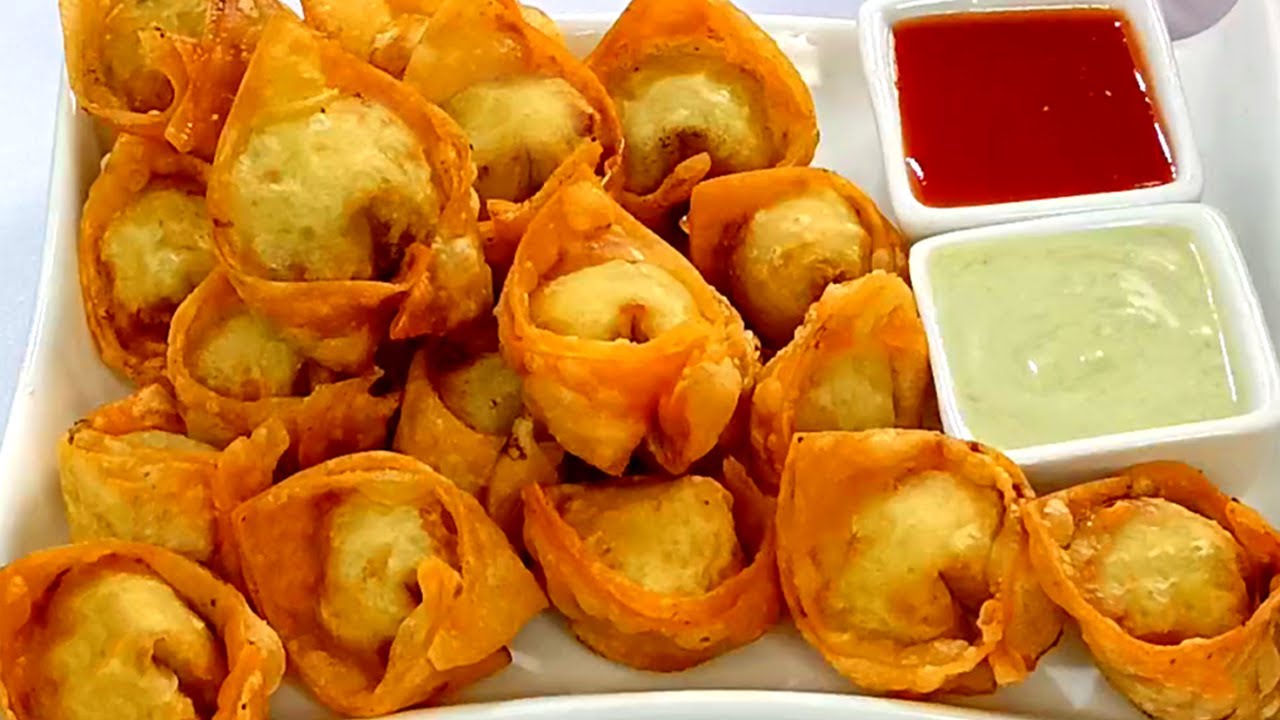 Chicken Wonton | Mini Chicken Wontons | Make And Freeze Ramadan Recipes ...