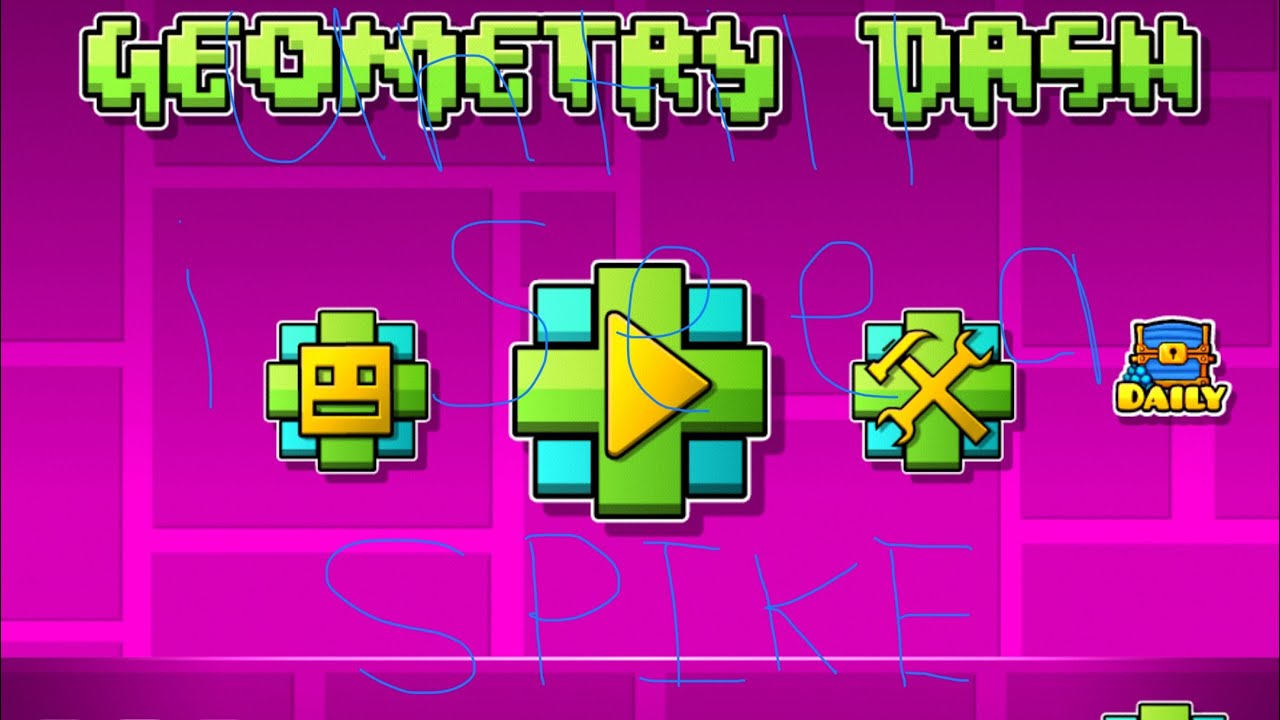Playing geometry dash until I see a spike - YouTube