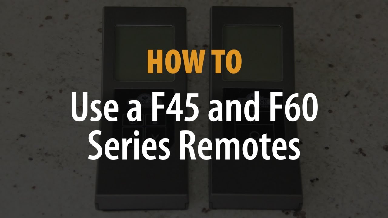 How to use your F45 and F60 Series Remote Control - eFireplaceStore com ...
