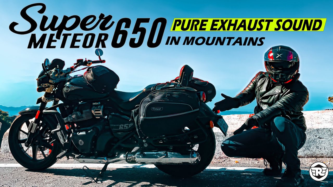 Is it too Loud? Super Meteor 650 Exhaust Sound is Killer in Mountains😍 ...