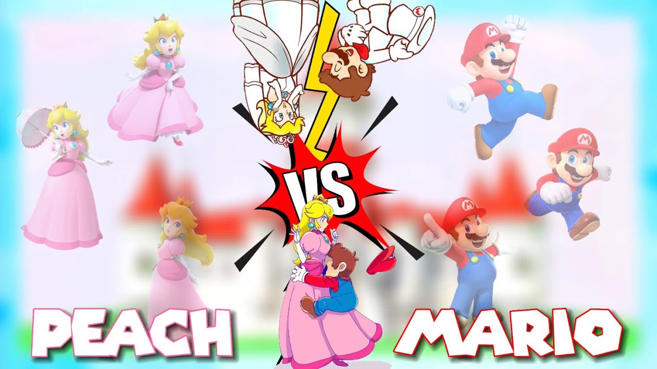 Mario vs Peach in SSBU! - YouTube