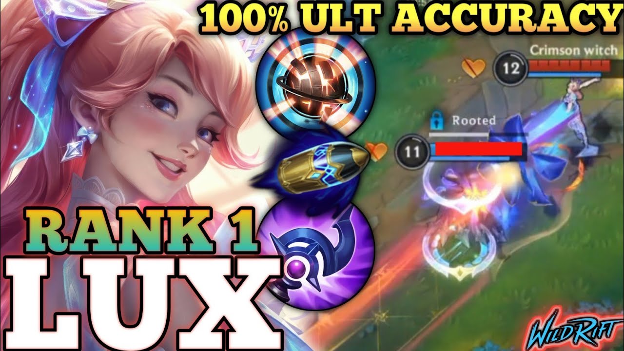 LUX DEADLY 100% ULTIMATE ACCURACY! BEST META BUILD - TOP 1 GLOBAL LUX ...