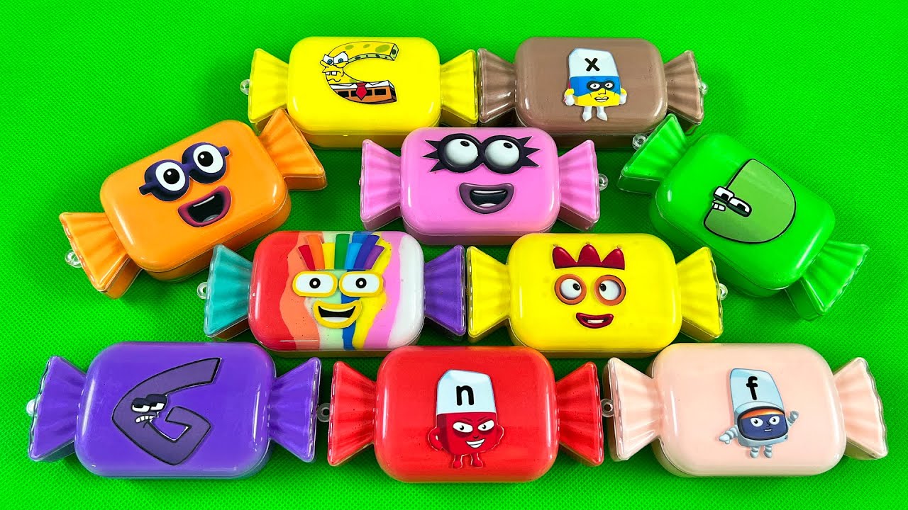 Looking for Numberblocks with Super Candy CLAY Coloring! Satisfying ...