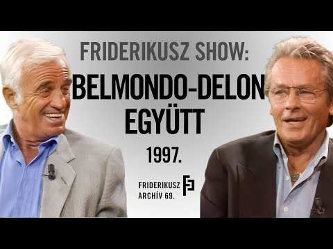 FRIDERIKUSZ SHOW: ALAIN DELON ÉS JEAN PAUL BELMONDO 25 ÉV UTÁN ÚJRA EGYÜTT, 1997. /// F. A. 69.