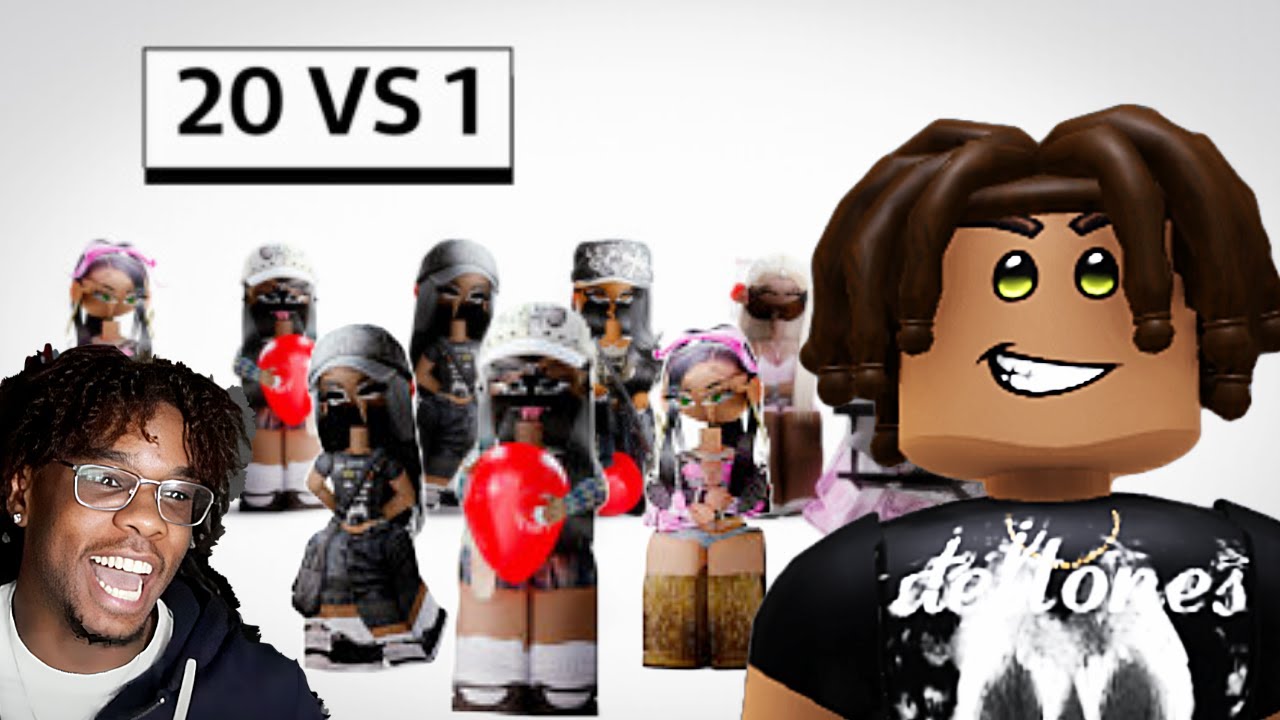 GROWN MAN PLAYS ROBLOX 20V1?!? - YouTube