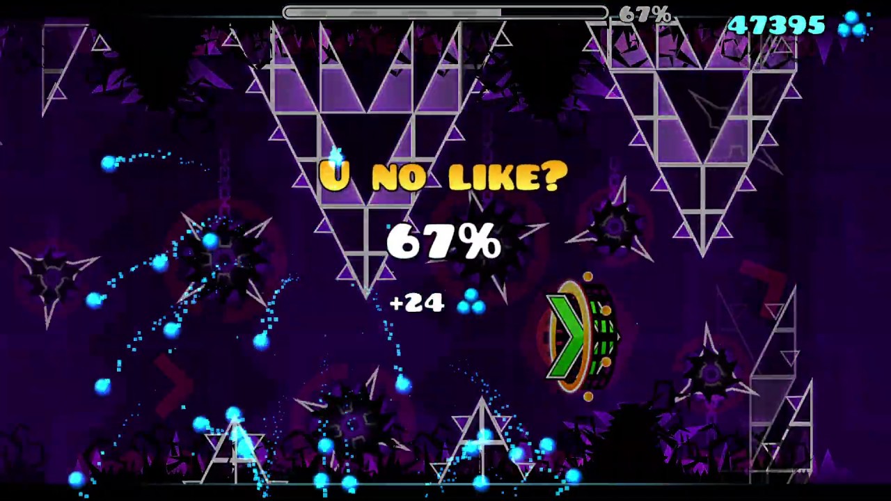 Geometry Dash- Ultrasonic 67% (Progress video 2) - YouTube