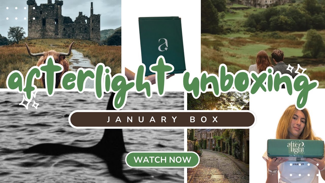 BOOKTUBE | AFTERLIGHT JANUARY BOX 🎀🤍🧸 - YouTube