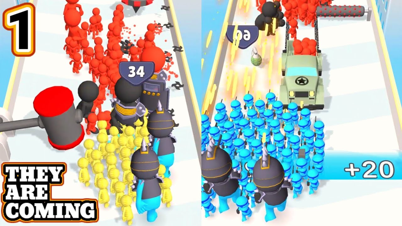 THEY ARE COMING GAMEPLAY All Levels - YouTube