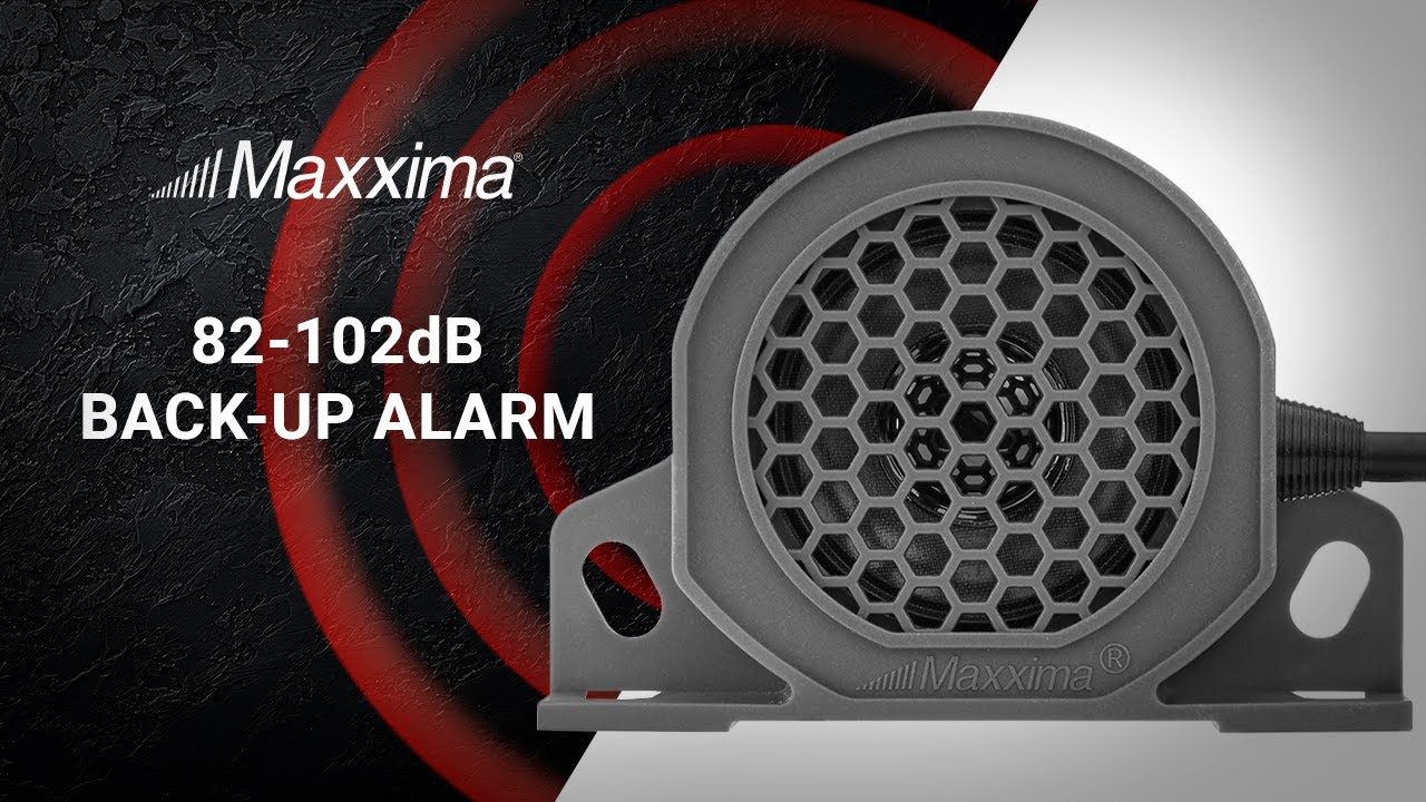 M97822 | 82-102dB Back-up Alarm, Self-Adjusting, Hard Wired - YouTube