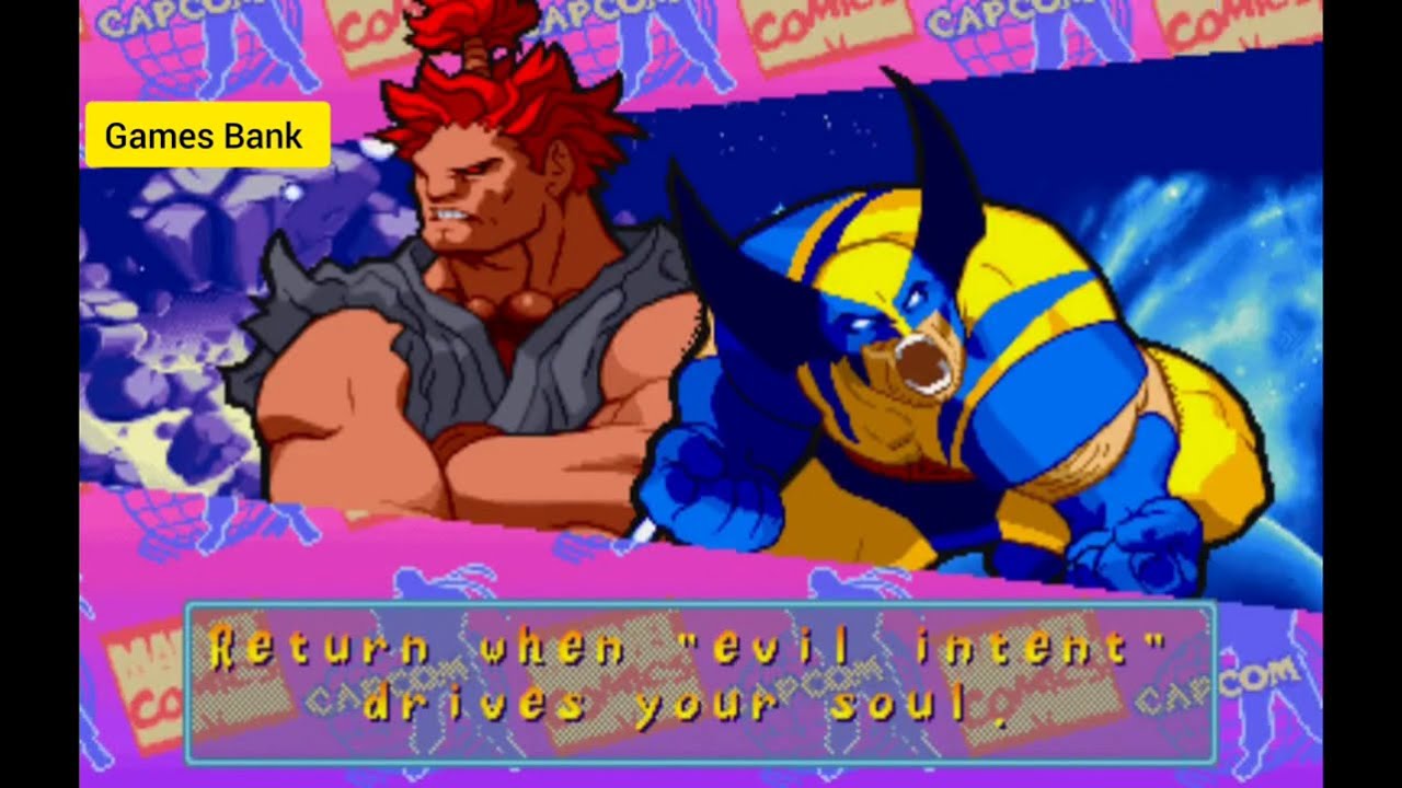 MARVEL SUPER HEROES VS STREET FIGHTER (ARCADE DIFFICULT MODE) 【LONGPLAY ...