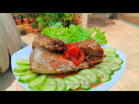 How to make Braise Fish with Tomato Style¬ខត្រីសមុទ្រជាមួយប៉េងបោះ - YouTube