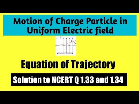 Motion of Charge Particle in Uniform Electric Field ( Trajectory ...