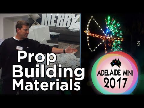 Prop building materials for Christmas lights - 2017 Adelaide Mini - YouTube