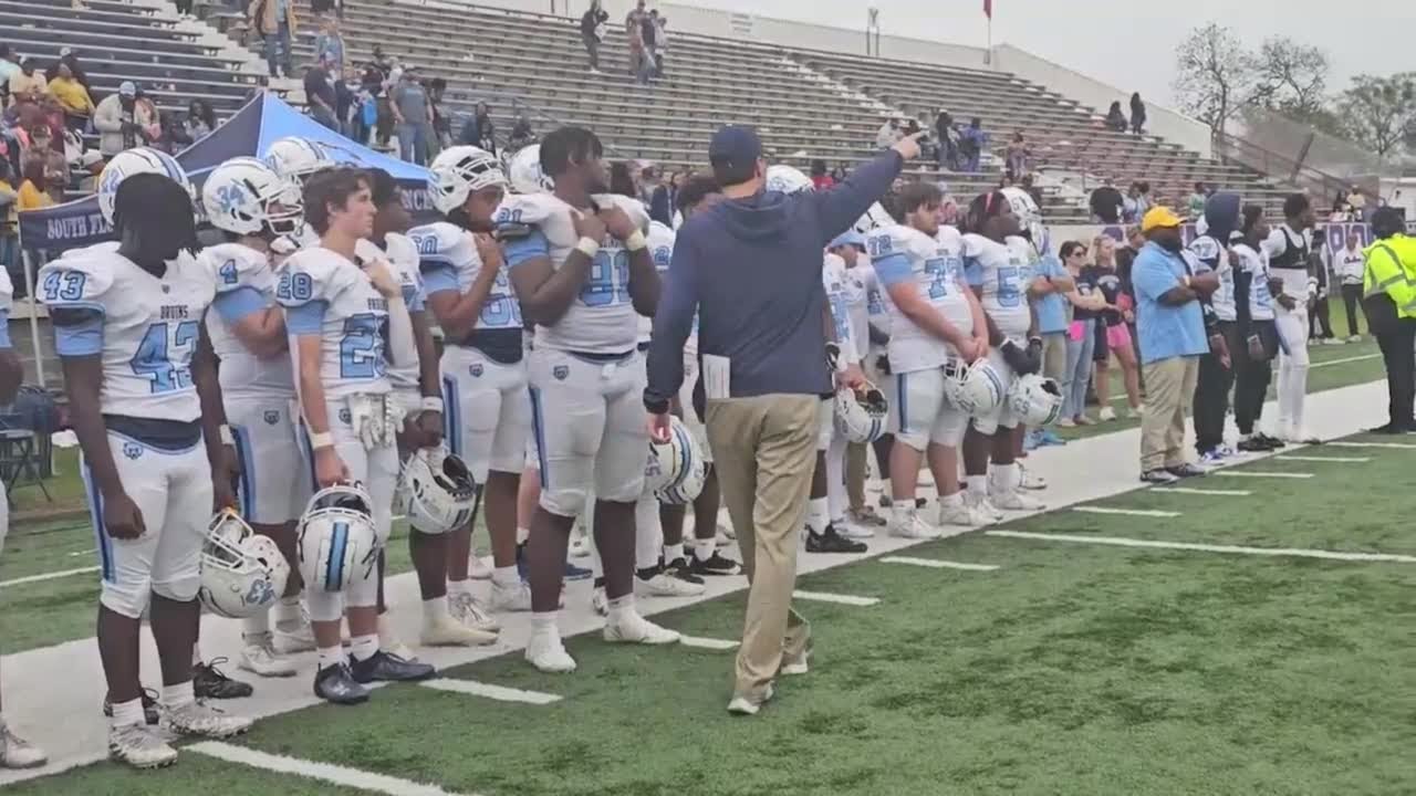 South Florence Coach Drew Marlowe, LB Cameron Coe, OL EJ King - YouTube