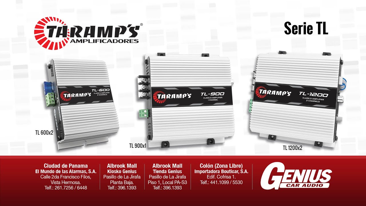 Taramps Amplificadores - Serie TL - YouTube