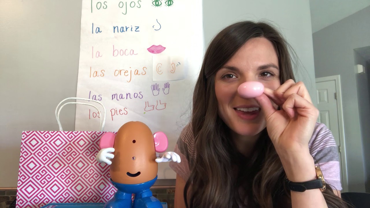 Review the Body Parts in Spanish | Build Mr. Potato Head | Play Simon ...