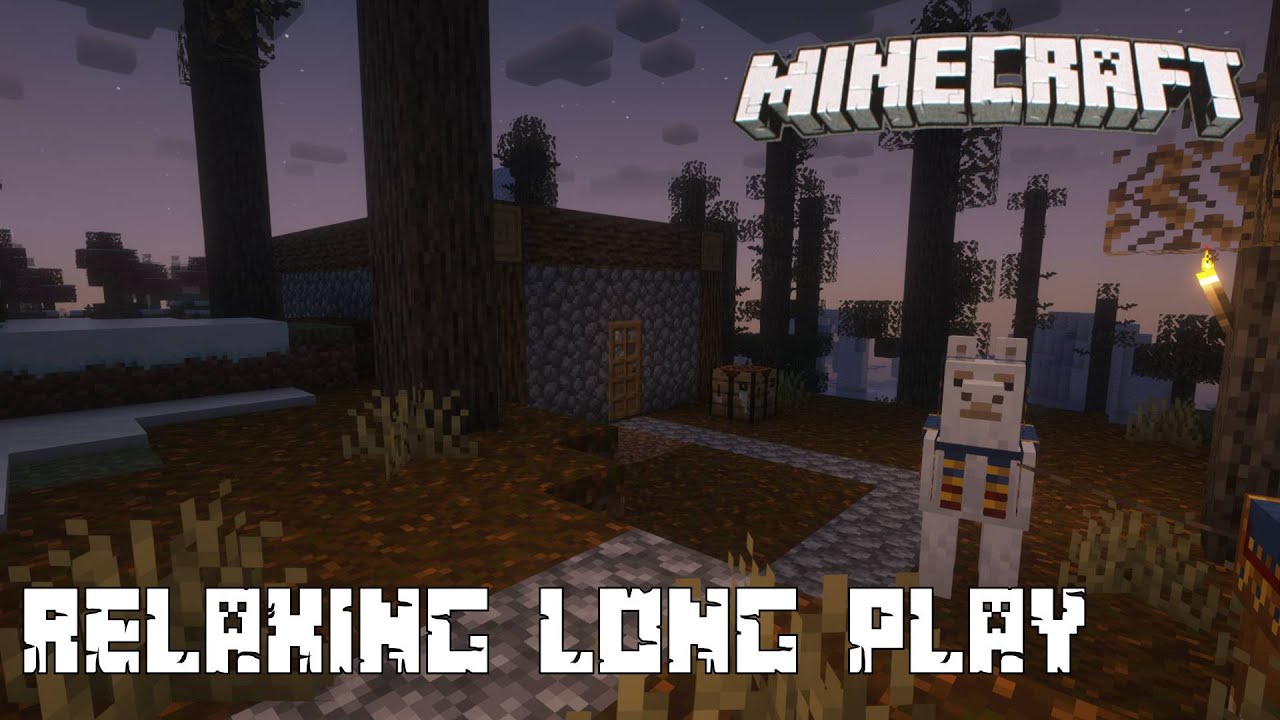Minecraft Relaxed Long Play With Commentary | Relax, Study, Sleep - YouTube