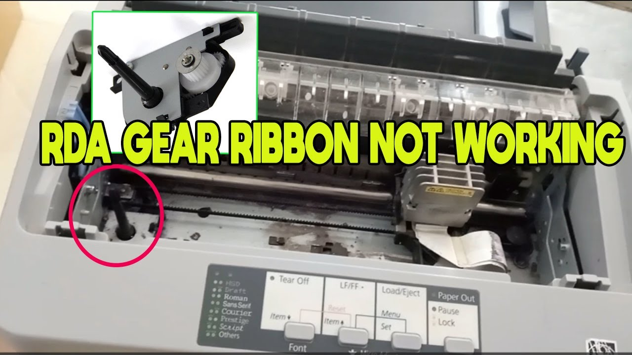 RDA GEAR RIBBON DRIVE OF PRINTER EPSON LQ 310 LX310 NOT TURNING rda-gear-ribbon-drive-of-printer-epson-lq-310-lx310-not-turning