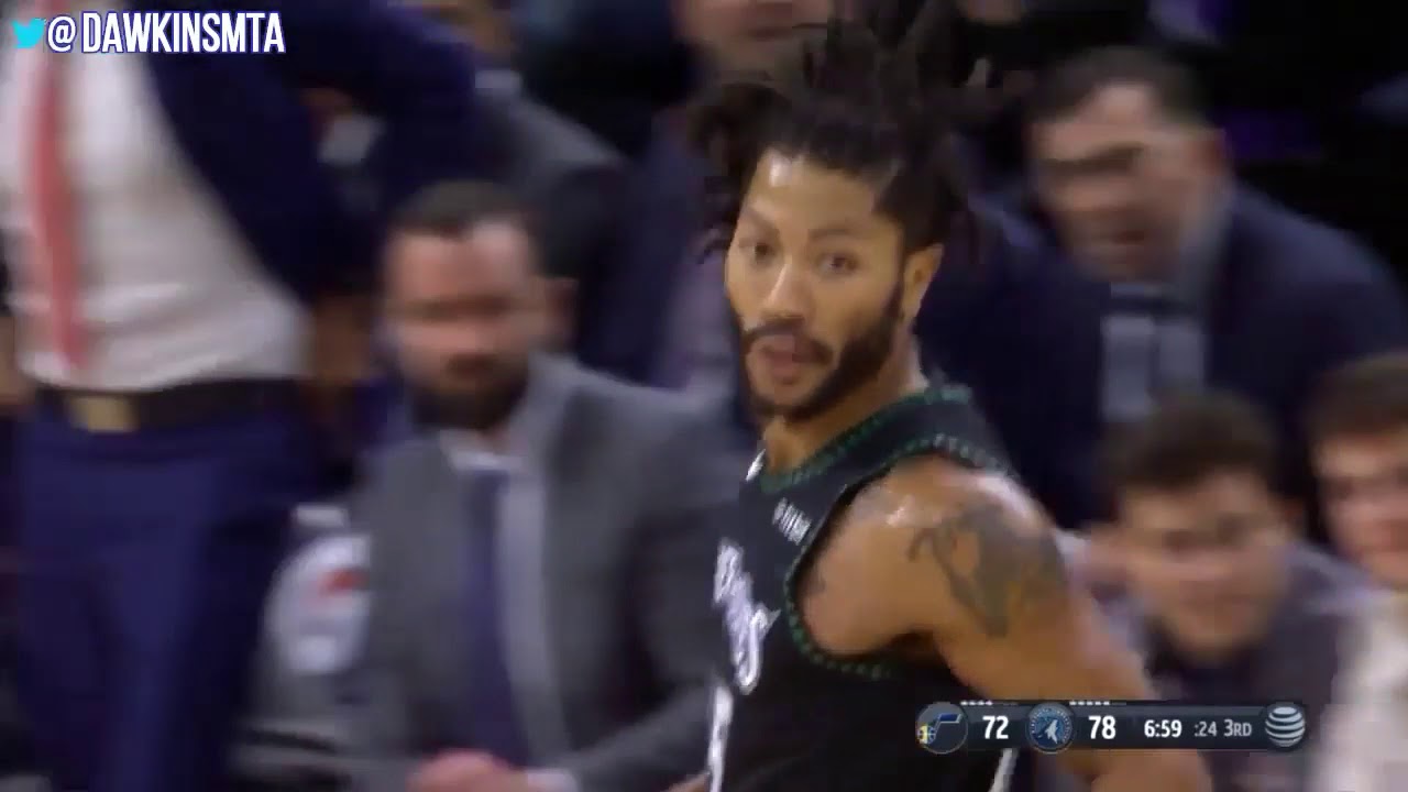Derrick Rose CAREER-HiGH 50 Pts! 2018.10.31 vs Jazz - ViNTAGE D-ROSE ...